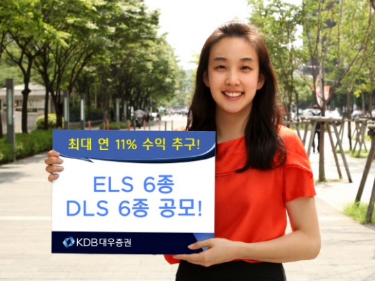 KDB대우증권, ELS 6종 DLS 6종 공모