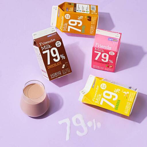 CU, HEYROO 우유, 원유 함량 79% 높인 프렌즈 우유로 리뉴얼